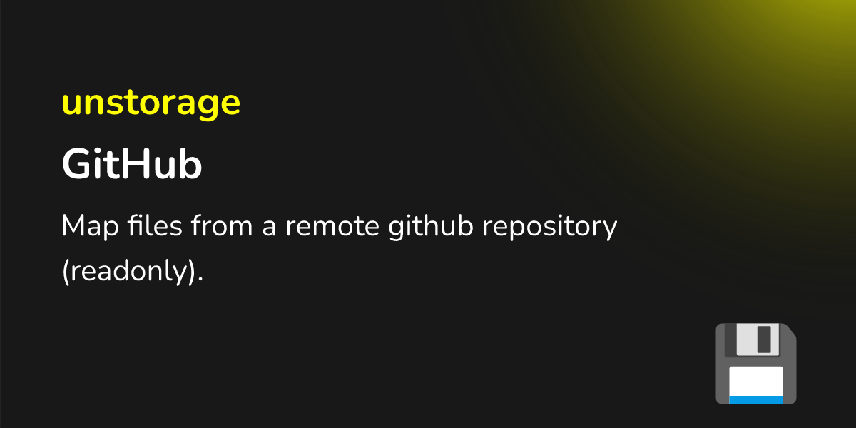 GitHub - unstorage GitHub - unstorage